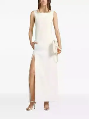 COURREGES Cut-out Crepe Maxi Dress