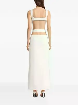 COURREGES Cut-out Crepe Maxi Dress