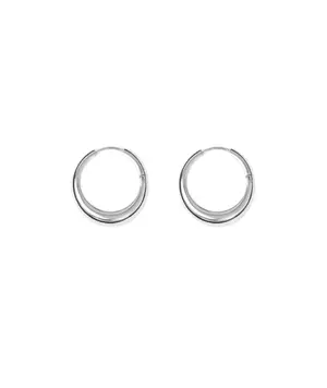 LIÉ STUDIO The Andrea Hoop Earrings - Silver