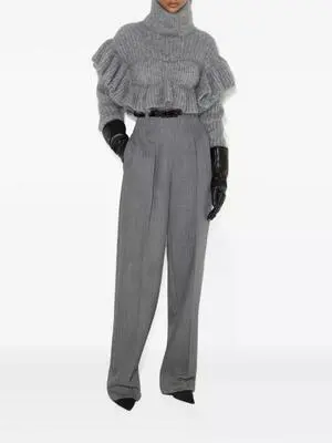Elisabetta Franchi Belted Pleated Trousers