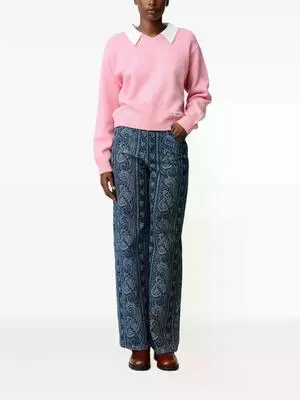 Claudie Pierlot Detachable Collar Knit Jumper