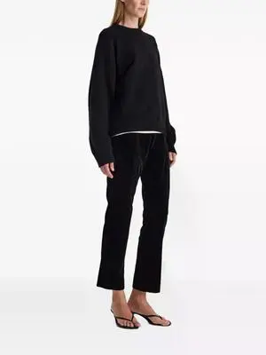 RÓHE Velvet Cigarette-leg Trousers