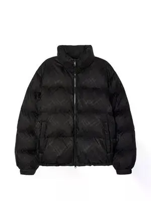 Burberry Check Nylon Highlands Puffer Jacket - Black