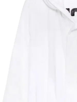 Moschino Belted Hood Bathrobe - White