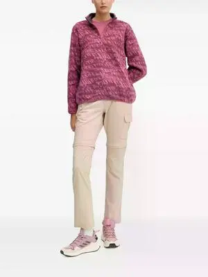 JACK WOLFSKIN Zipped Patterned Sweatshirt
