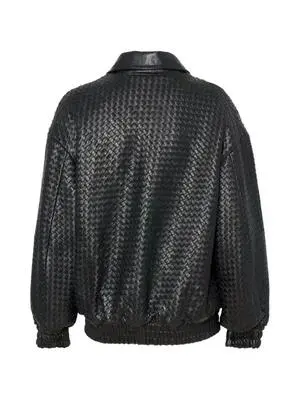 MANOKHI Sara Braided Leather Jacket