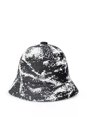 KANGOL Abstract Print Bucket Hat - Black