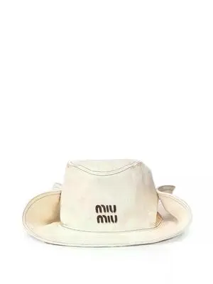 Miu Miu Logo-detail Hat