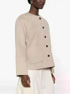 Eric Bompard Collarless Double-sided Jacket