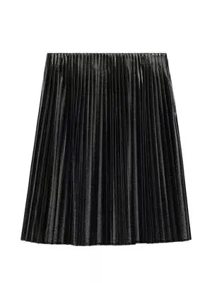 COURREGES Pleated Vinyl Mini Skirt
