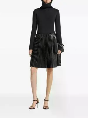 COURREGES Pleated Vinyl Mini Skirt