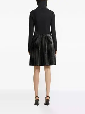 COURREGES Pleated Vinyl Mini Skirt