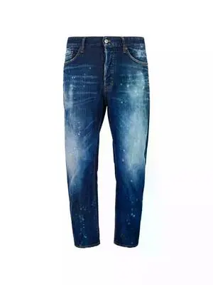 Dsquared2 Skiers Medium Cloudy Bro Paint-splatter Denim Jeans