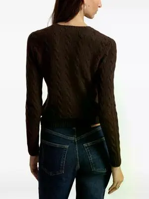 Polo Ralph Lauren Cable-knit Embroidered-logo Sweater