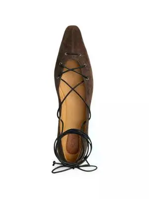 Polo Ralph Lauren Suede Ballet Flats - Brown