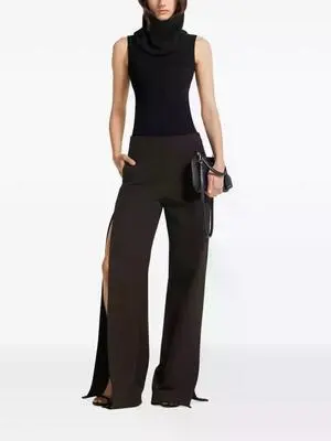 COURREGES High-neck Cut-out Bodysuit
