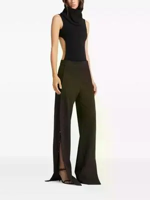COURREGES High-neck Cut-out Bodysuit