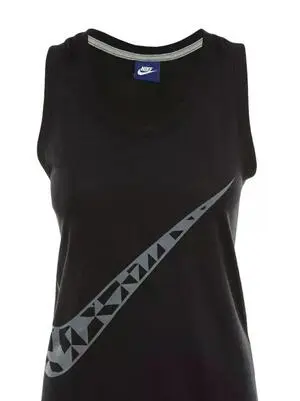 Nike Swoosh-print Tank Top - Black