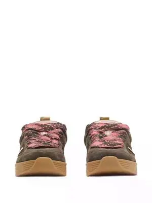 Burberry Equestrian Knight Suede Trainers - Brown