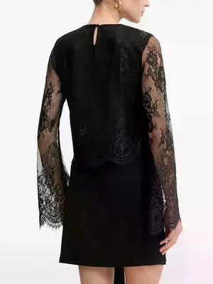 Bardot Lace Long-sleeve Top