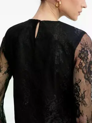 Bardot Lace Long-sleeve Top