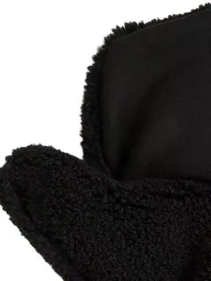 Karl Lagerfeld Ikon Shearling Mitten Gloves