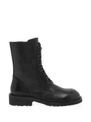 ANN DEMEULEMEESTER Danny Lace-up Ankle Boots - Black