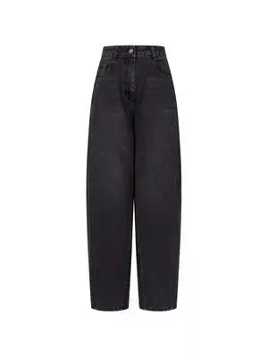 STUDIO TOMBOY Fringe-detail Tapered Jeans - Grey