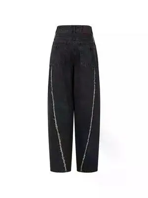 STUDIO TOMBOY Fringe-detail Tapered Jeans