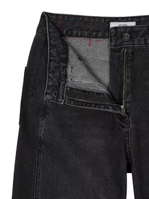 STUDIO TOMBOY Fringe-detail Tapered Jeans