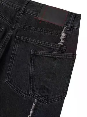 STUDIO TOMBOY Fringe-detail Tapered Jeans