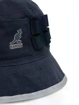 KANGOL Logo Trim Bucket Hat - Blue