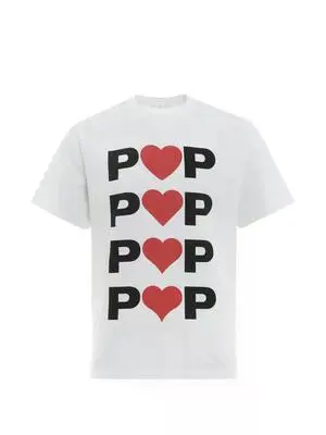 POP TRADING COMPANY Pop Hearts T-shirt - White