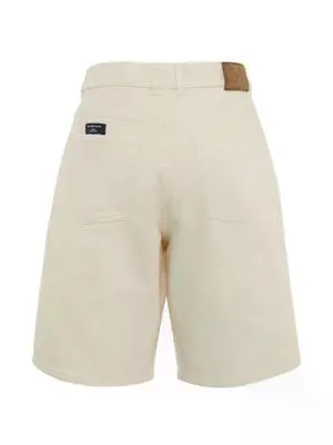 POP TRADING COMPANY Logo-patch Cotton Shorts