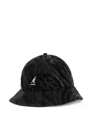 KANGOL Logo-patch Bucket Hat - Black