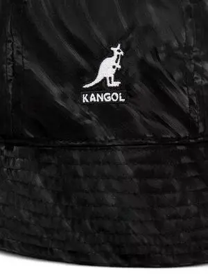 KANGOL Logo Patch Bucket Hat - Black
