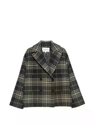 Eric Bompard Tartan Double-breasted Jacket