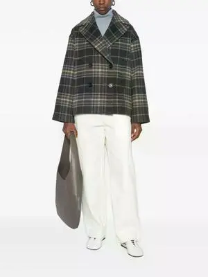 Eric Bompard Tartan Double-breasted Jacket