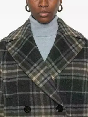 Eric Bompard Tartan Double-breasted Jacket