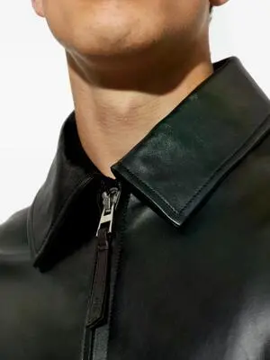 Loewe Zip-up Leather Jacket