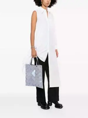 Issey Miyake Geometric Paneled Tote Bag - Grey