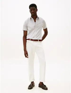 Tommy Hilfiger Regular Fit Stretch Stripe Oxford Shirt