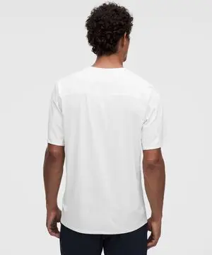 Lululemon Mesh Pique Tennis Short Sleeve Shirt - White