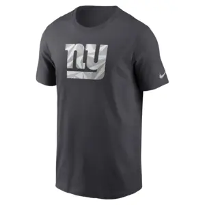 Nike New York Giants Fractal Logo Nfl T-shirt - Grey