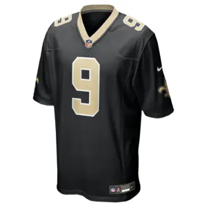 Nike Drew Brees New Orleans Saints Retired Game Jersey - Black