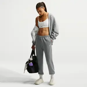 Nike Studio Fleece Sport Dri-fit Mid-rise Pants - Grey
