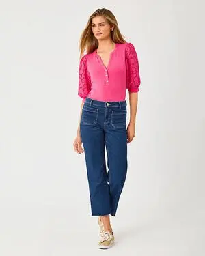 Lilly Pulitzer® 27" Harleen High Rise Crop Jean