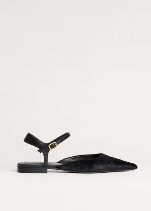 ME+EM Point-toe Flat - Black