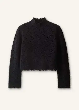 ME+EM Crochet High Neck Jumper