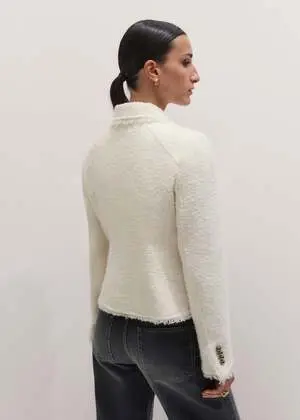ME+EM Textured Peplum Jacket